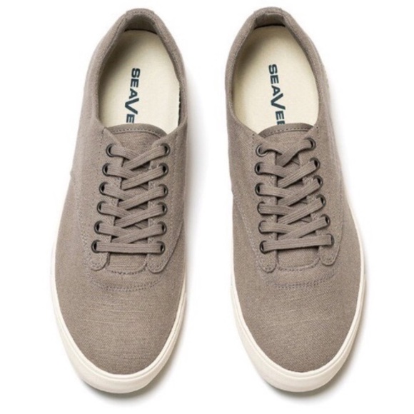 SeaVees | Shoes | Seavees Hermosa Plimsoll Standard Tin Grey Linen ...